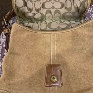 Coach | Bags | Coach Boho Suede Camel Color Purse | Poshmark
